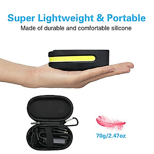 COSOOS Original 2 Rechargeable Headlamp Flashlight w/Red Light & Carry Case,1000Lumen Bright LED Head Lamp Wide Beam, Motion Sensor, 2.4oz Lightweight Headlight for Hiking & Camping Gear