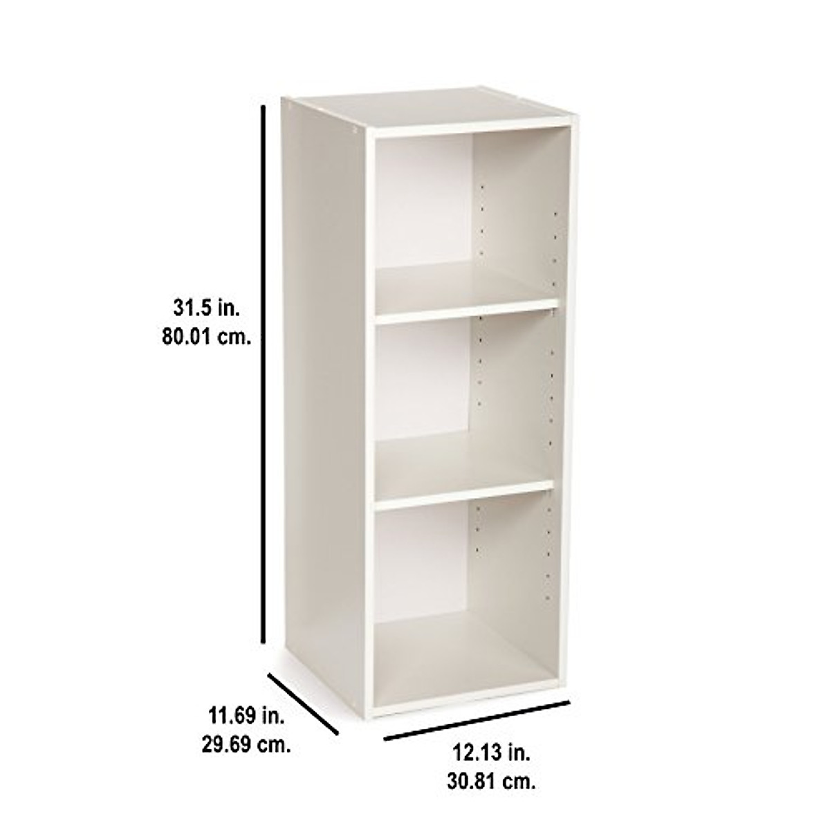 ClosetMaid 8987 Stackable 3-Shelf Organizer, White