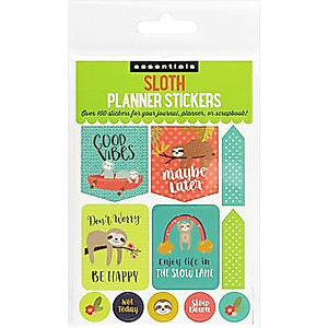 Essentials Sloth Planner Stickers (over 160 stickers!) (Essentials Planner Stickers)