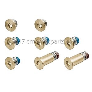 Odyson - Pentalobe P5 Gold Bottom Case Screws Replacement for Apple MacBook Retina 12" A1534 (Early 2015-Mid 2017)