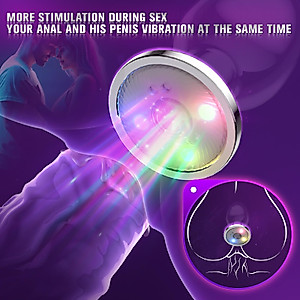 Adult Sex Toys Anal Toys Vibrating Butt Plug with App Remote Control 10 Vibrating Modes, Anal Beads Prostate Massager, Anal Sex Toys Vibrator for Men and Women, Couples