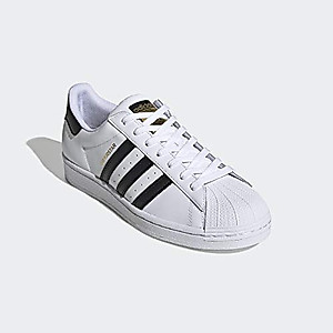 adidas Originals Men's Superstar Sneaker, White/Black/White, 9