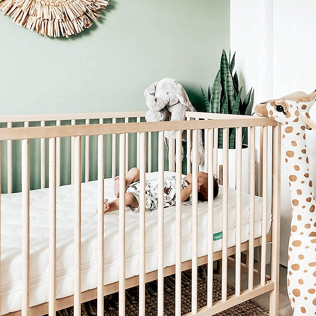 Newton Baby Crib Mattress and Mattress Pad Bundle - 100% Breathable Proven to Reduce Suffocation Risk, 100% Washable, 2-Stage, Non-Toxic Better Than Organic