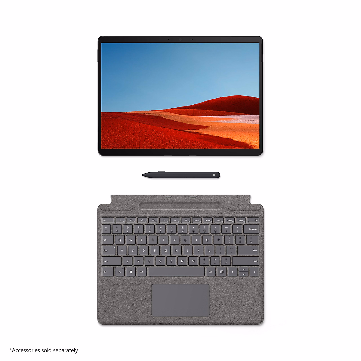 Microsoft Surface Pro X - 13" Touchscreen - SQ 2-16GB Memory - 512GB SSD - WiFi + 4G LTE - Matte Black (Renewed)