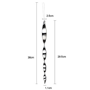 Woodpecker Rods for House,Bird Reflective Devices Outdoor,Reflective Scare Rods,Bird Reflectors for Outside（Christmas Reflector Strip Hanging Home As Decoration(6PCS)