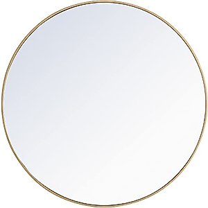 Living District Elegant Decor MR4045BR Eternity Mirror, Brass
