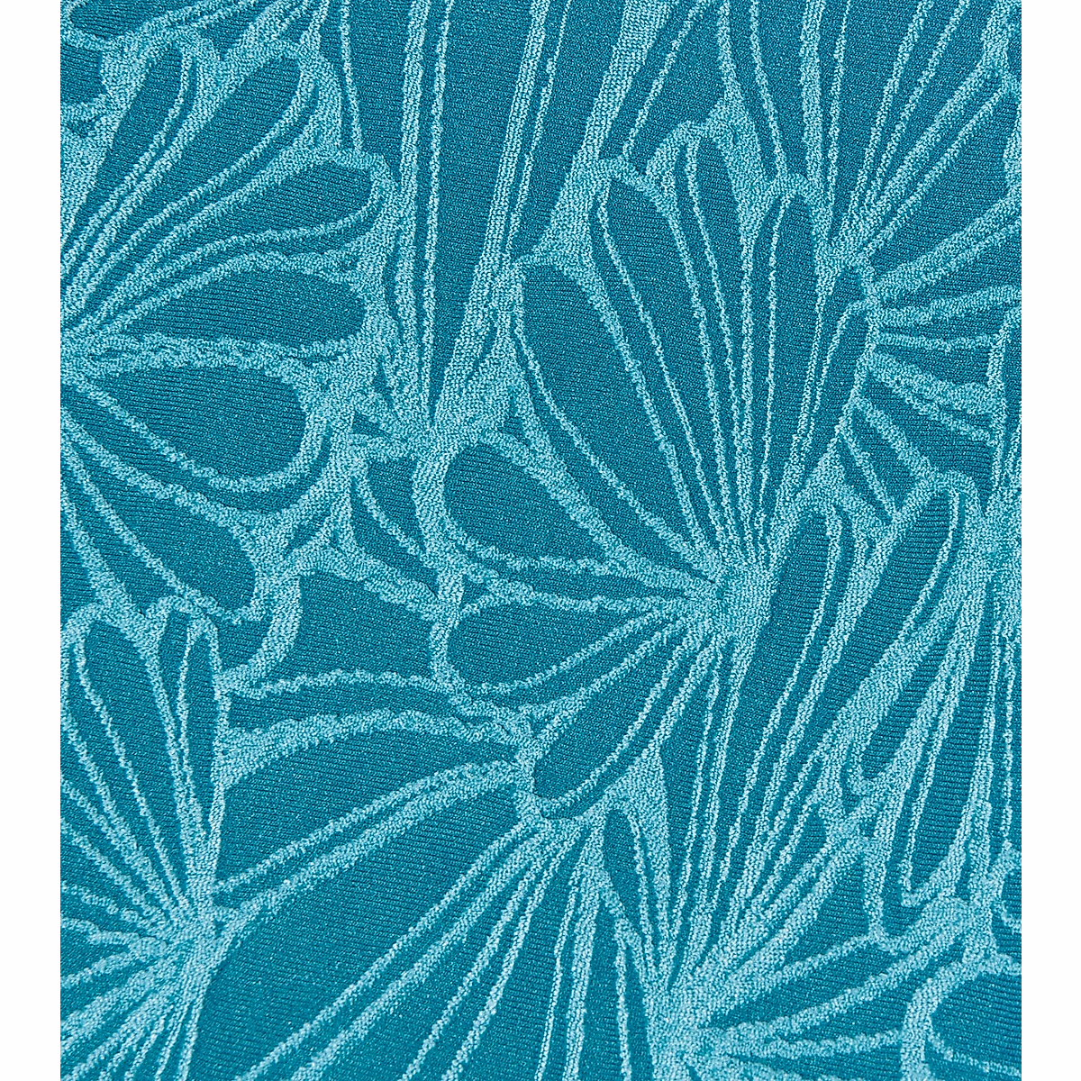 CUPSHE Bikini Set for Women Bathing Suit High Waisted Scalloped V Neck Two Pieces Swimsuit M Cyan