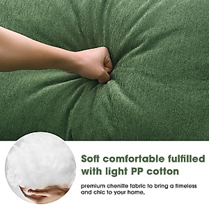 CALABASH Green Deep Sectional Sofa Couch,Modern Living Room Furniture Sets,Minimalist Free Combination Upholstered Modular Cloud Couch for Bedroom, Salon Office