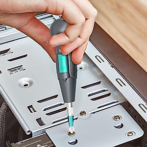 Electric Screwdriver Tool, Rechargeable 3.6v Multi Screwdriver, Cordless Drill with Mini Gourd Handle, Self-locking Electric Screw Guun, Power Screwdriver with Variety of Screw Heads for Home Repairs