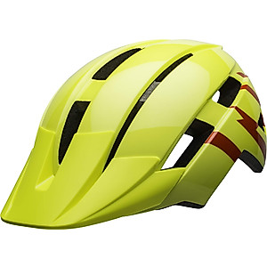 BELL Sidetrack II Youth Bike Helmet - Strike Gloss Hi-Viz/Red (2023), Universal Youth (50-57 cm)