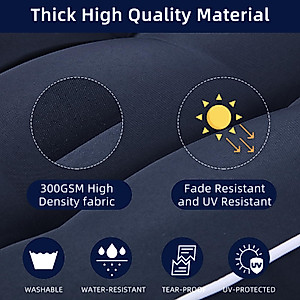 Maphissus 3 Seat 57 Inches Outdoor Porch Swing Cushions,Water-Resistant Tufted Patio Swing Replacement Cushions