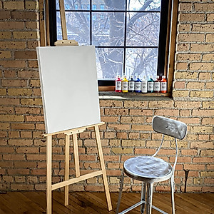 milo Stretched Artist Canvas | 12x16 inch | Value Pack of 6 Canvases for Painting, Primed & Ready to Paint Art Supplies for Acrylic, Oil, Mixed Wet Media, & Pouring, 100% Cotton with Pine Wood Frame