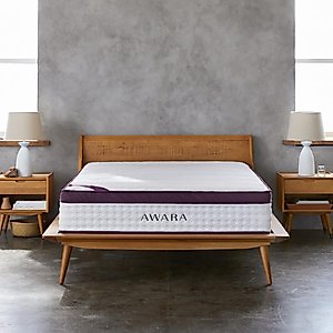 AWARA Premier Natural Hybrid King Mattress 12 Inch - Certified Natural Latex - Sustainable New Zealand Wool - Steel Springs - 365-Night Trial,White