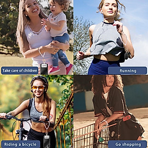 Lostars Wristlet Keychain Bracelet 14k Gold Keychain Cute Crystal Keychain Beaded Key Chain Wristlet for Car Keys (Pink Crystal)