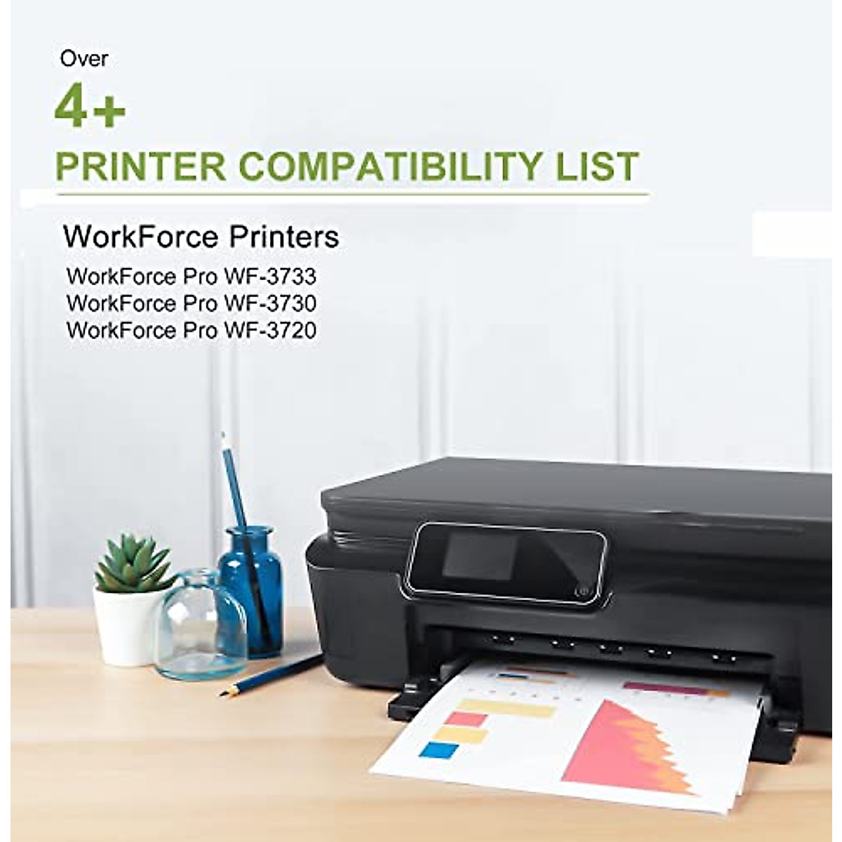 HOINKLO Remanufactured 702XL Ink Cartridge Replacement for Epson 702 T702XL T702 to use with Workforce Pro WF-3720 WF-3730 WF-3733 Printer (2 Black, 1 Cyan, 1 Magenta, 1 Yellow, 5 Pack)