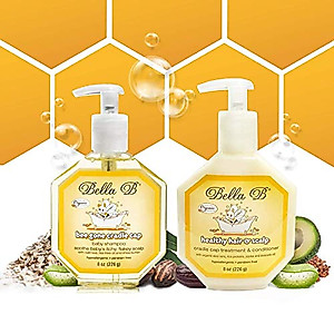 BELLA B Cradle Cap Shampoo & Cradle Cap Scalp Treatment And Conditioner - Baby Shampoo And Conditioner - Cradle Cap Shampoo For Babies - Kid Shampoo - Dry Scalp Shampoo And Conditioner For Dry Scalp