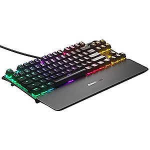 SteelSeries Apex Pro TKL Mechanical Gaming Keyboard, Adjustable Actuation Switches, OLED Smart Display, German QWERTZ Layout