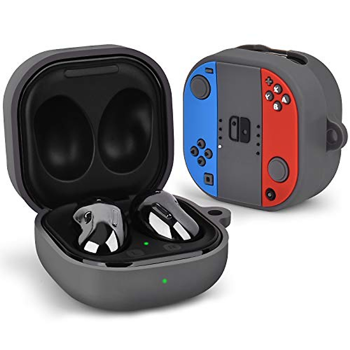 QINGQING Switch Case Compatible with Samsung Galaxy Buds 2 Pro Case (2022) / Galaxy Buds 2 Case (2021) / Galaxy Buds Pro Case (2021) / Galaxy Buds Live Case, Cute 3D Cartoon for Kids Girls Teens Boys