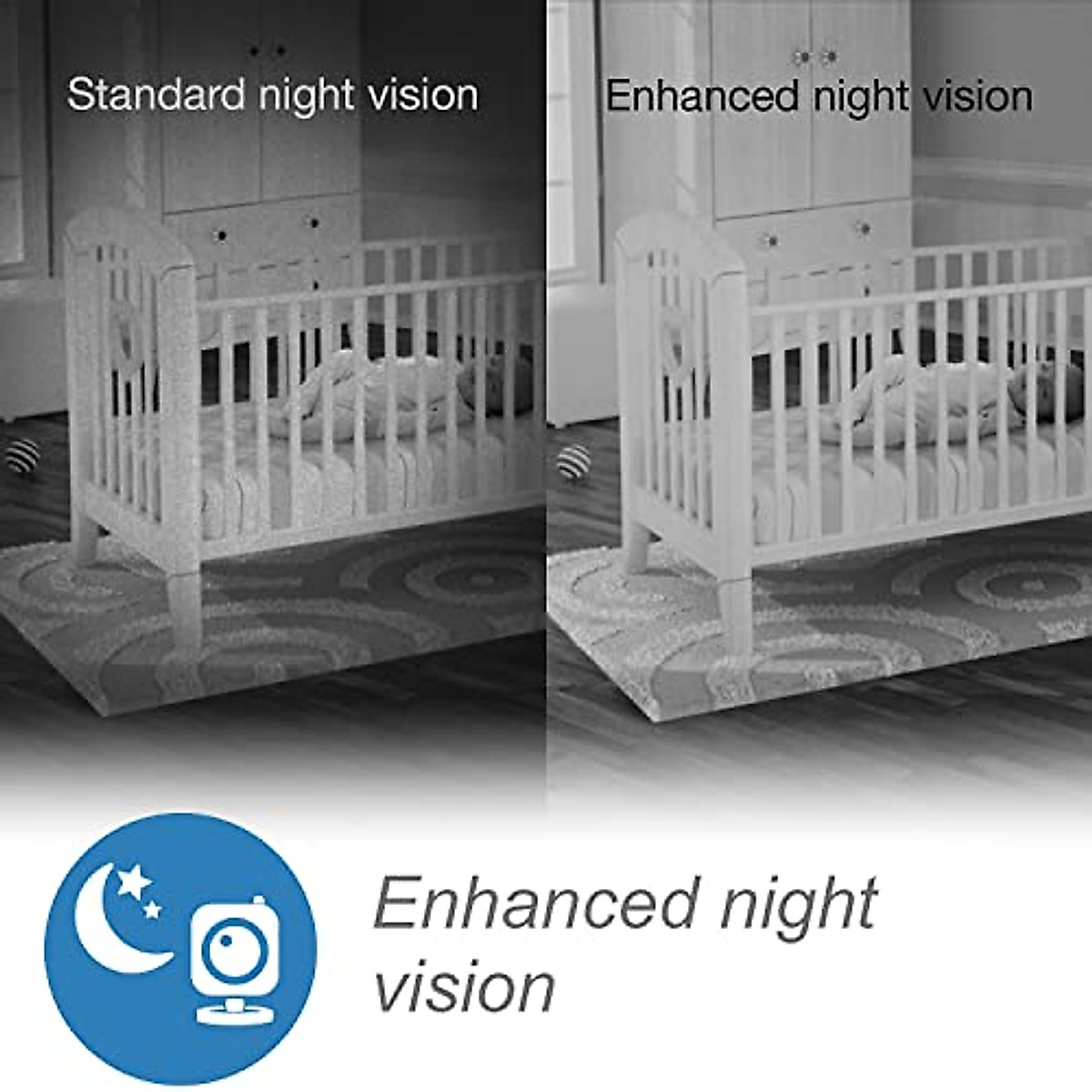 VTech RM5764HD 1080p Smart WiFi Remote Access Baby Monitor, 360° Pan & Tilt, 5" 720p HD Display, HD Night Vision, Soothing Sounds, 2-Way Talk, Temperature Sensor, Motion Detection, iOS & Android