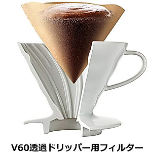 HARIO VCF-02-100M Paper Filter for V60, 06.6 ft (02 m), For 1-4 Cups, 200 Sheets