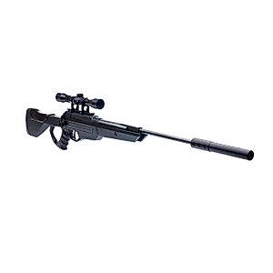 Barra Pellet Guns for Adults - Air Rifle for Hunting, Scope Included, Fires .177 Caliber Pellets, Break Barrel Spring Piston (Black TPR 1300 FPS)