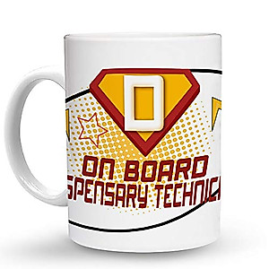 Makoroni - DISPENSARY TECHNICIAN ON BOARDCareer - 11 Oz. Ceramic COFFEE MUG Coffee Cup, m58