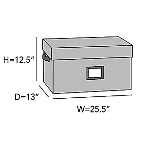 Covermates Keepsakes - Storage Box - Heavy Duty Polyester - Reinforced Handles - ID Window - Indoor Storage - Closet Storage-Green