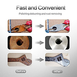 NYXCL Miroku 75Pcs Mixup 2-inch Quick Change Discs Set, Zirconia Sanding Discs with 1/4" Holder, for Die Grinder Surface Prep Strip Grind Polish Finish Burr Rust Paint Removal