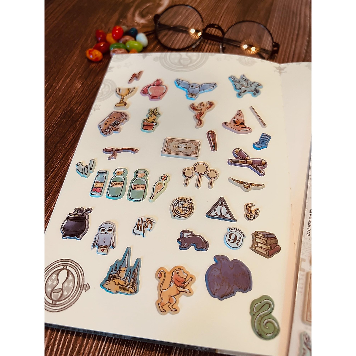 Conquest Journals Harry Potter Puffy Sticker Collection (Watercolor)