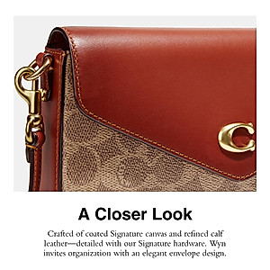 Coach Coated Canvas Signature Wyn Crossbody, Tan Rust, One Size
