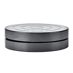 Turntable, 11.5 17.8cm Hand Made Craft Clay Plastic Turntable Ceramic Pottery Sculpture Tool Black Direct Drive Turntable(Diameter 11.5)