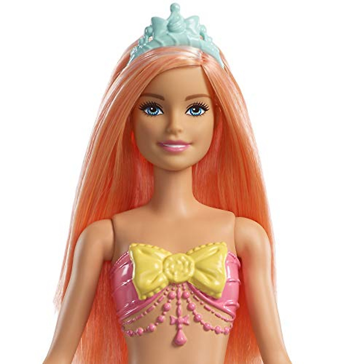 Barbie Dreamtopia Mermaid Doll, approx. 12-inch, Rainbow Tail, Coral Hair, for 3 to 7 Year Olds​​​