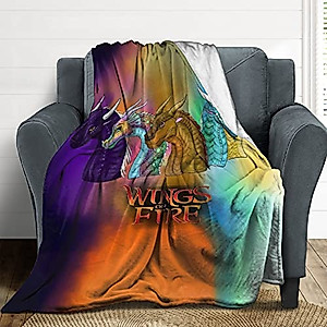 Blankets Fire_Dragon_Wings Throw Blanket for Couch Bed Sofa, Ultra-Soft Blankets Warm Bedding Blanket 40"x50"