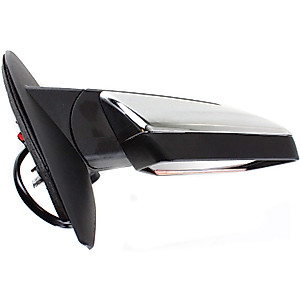 Kool-Vue Mirror Compatible with 2009-2010 Ford Expedition/Lincoln Navigator Power Power Folding Heated with Memory Signal and Pdl Light Chrome Passenger Side
