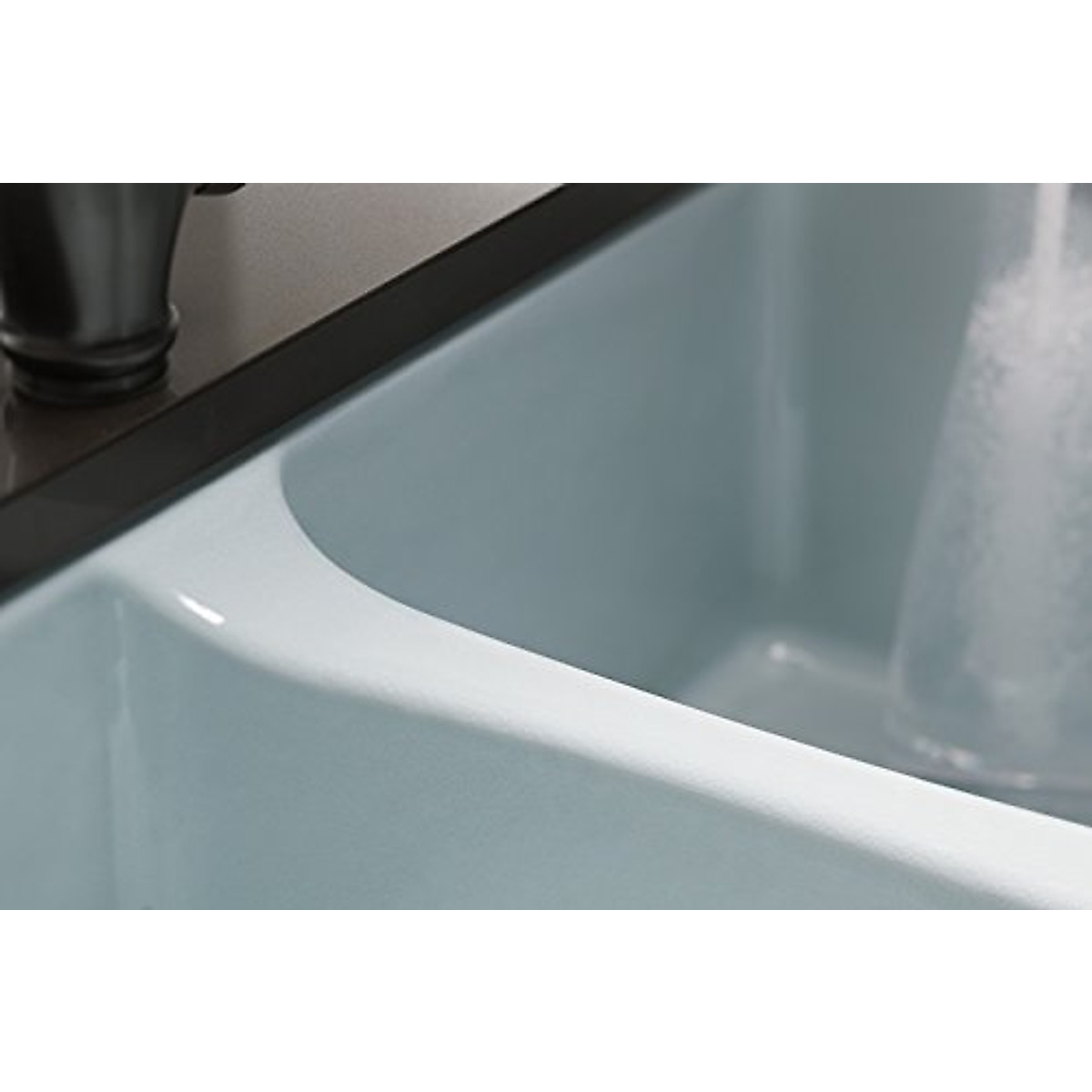 KOHLER K-5873-5U-0 Deerfield Kitchen Sink, 2.375, White