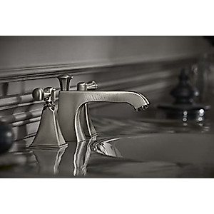 KOHLER 454-4S-CP Memoirs Stately Bathroom Sink Faucet with Lever Handles, Widespread, Polished Chrome