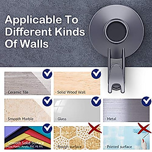 TAILI Aluminum Shower Caddy with Suction Cup, Shower Shelf Drill-Free Storage Basket for Shampoo, Body Wash, Rustproof Kitchen Bathroom Bedroom Organizer, Strong Weight Bearing of 22 LBS, Black