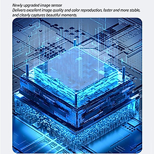 4K Digital Camera, 2.88 Inch IPS Screen, Slim and Lightweight Auto Focus Teen Small Camera, 58MP Auto Exposure for Travel (White)