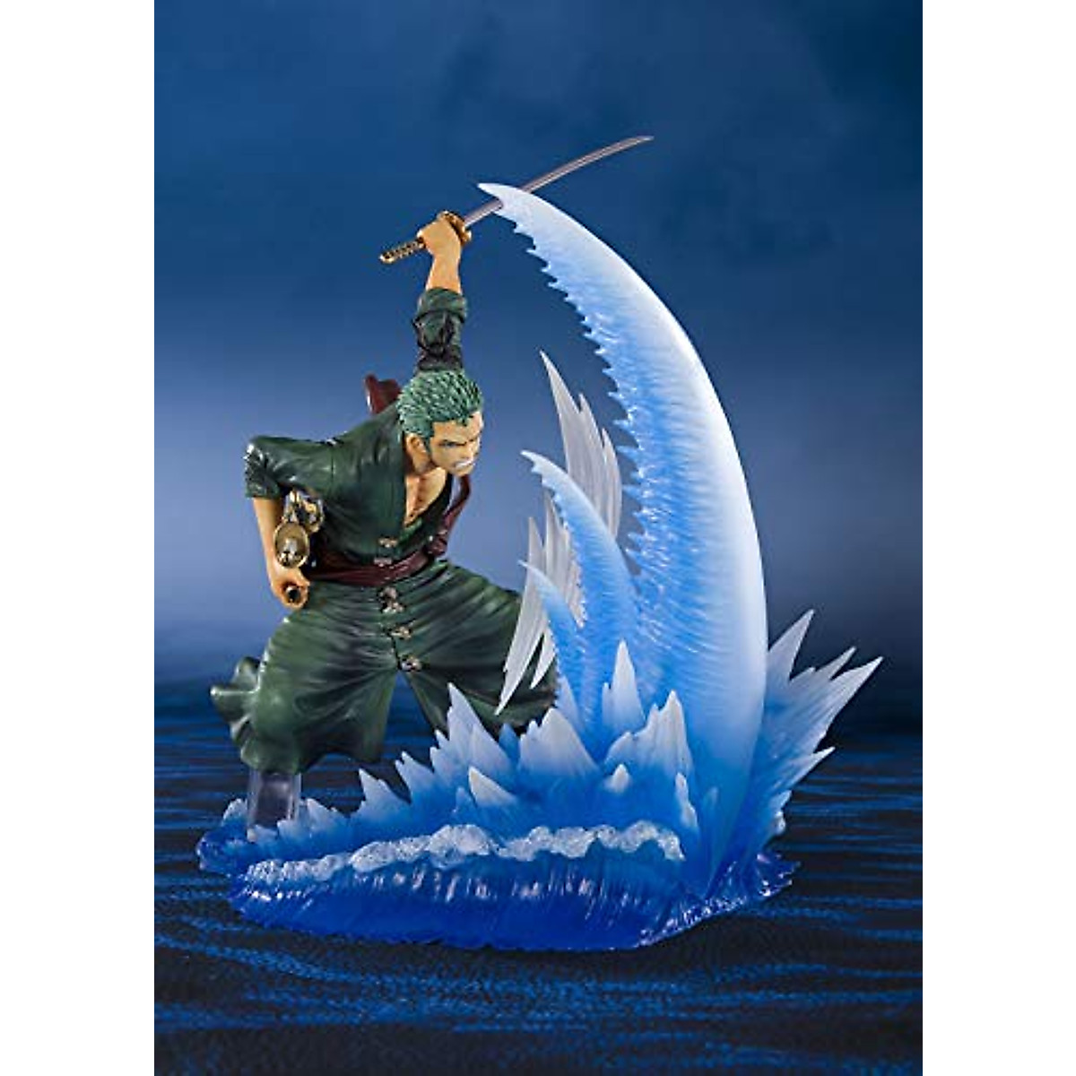 TAMASHII NATIONS Bandai Figuartszero Roronoa -Zoro- Yakkodori "Onepiece",White, Approx 190mm