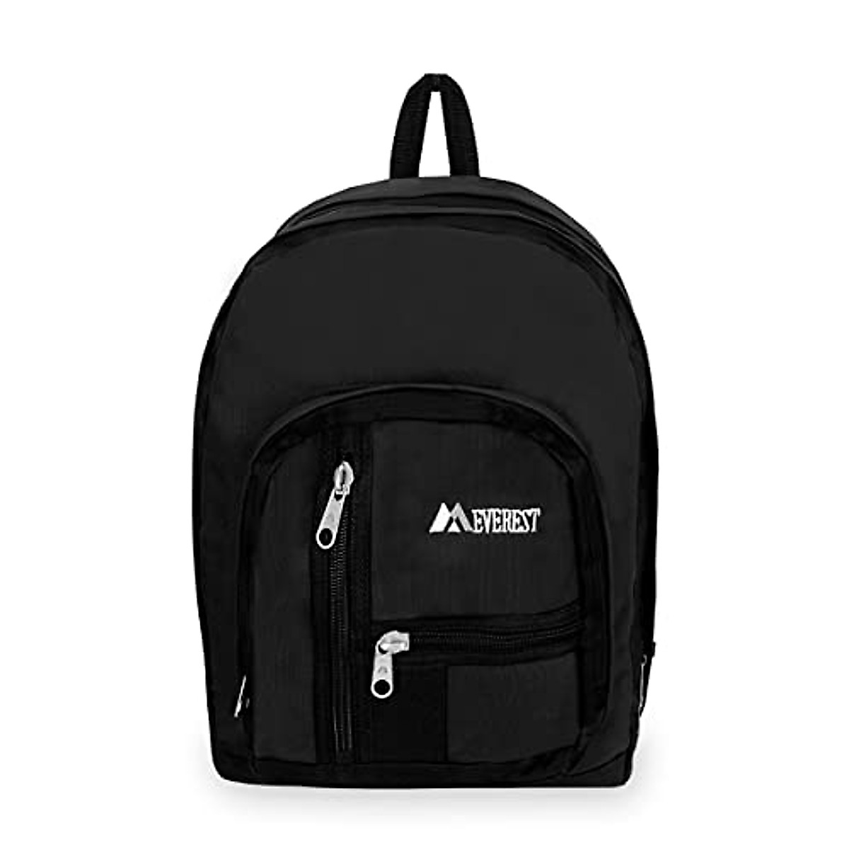 Everest Double Main Compartment Backpack, Black, One Size