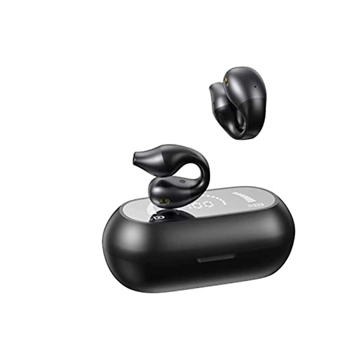 Clip On Open Ear Headphones Bone Conduction Earbuds Ear Buds Wireless Bone Conduction Headphones Bluetooth Earbud Earphones Bone Conducting Earbuds