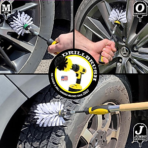 Car Cleaning Supplies Interior - Car Detailing Kit - Scrub Brushes for Cleaning - Wheel Cleaning Brush for Drill - Soft Bristle Cleaner Brush - Carpet Scrub Brush - Car Detailing Brush Set - Clean Car