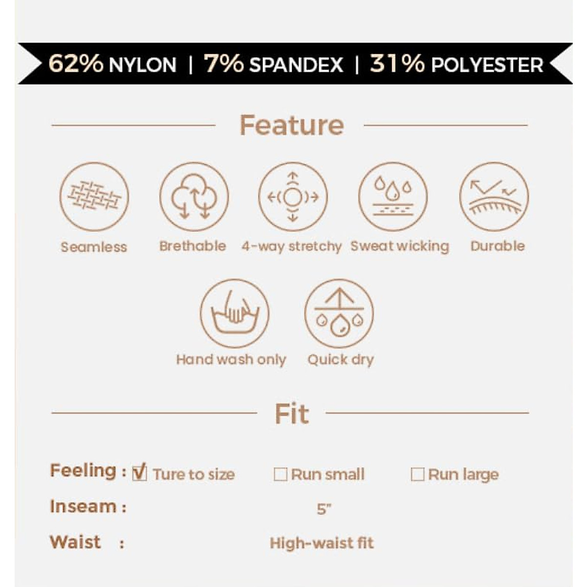 Aoxjox Vital Seamless Biker Shorts for Women High Waist Workout Shorts Booty Running Yoga Shorts (Vital Smokey Grey Marl, Small)