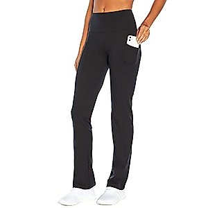Marika Women's Standard Eclipse Tummy Control Bootleg Pant, Black, Medium