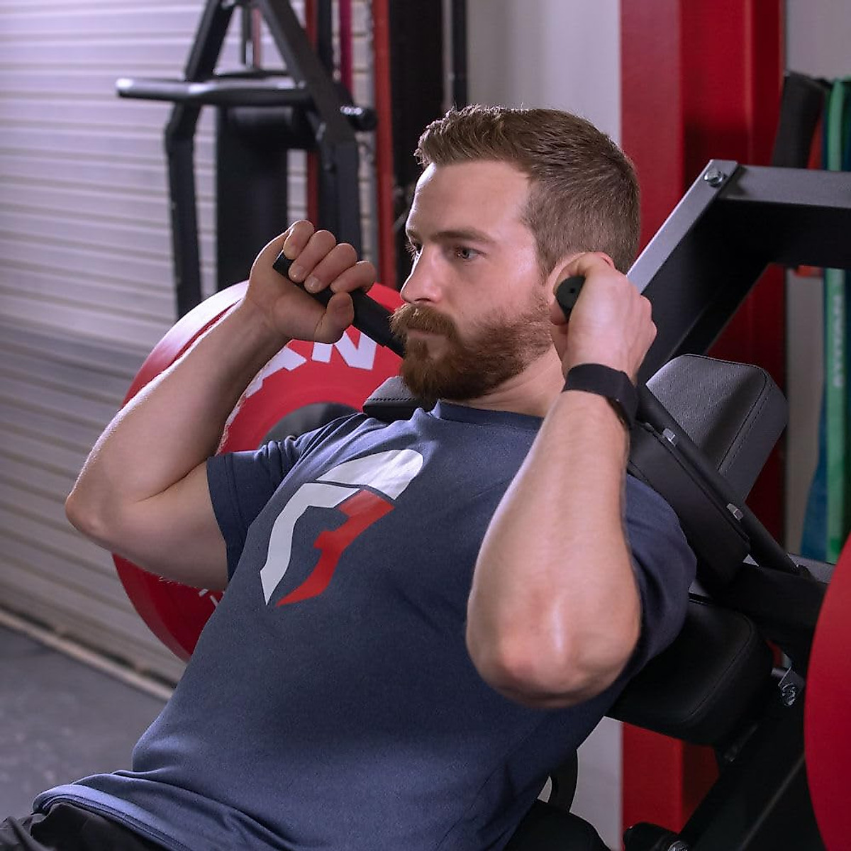 Titan Fitness Plate-Loaded Linear Leg Press and Hack Squat Machine, Rated 875 LB Sled Carriage, Lower Body Specialty Machine