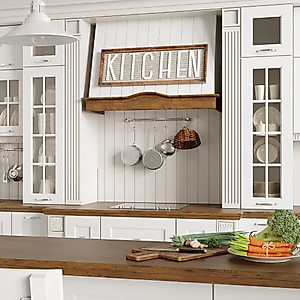 Barnyard Designs Rustic Wooden Kitchen Wall Decor Sign, Country Farmhouse Decoration for Home, Kitchen, Dining Room, 16.5” x 5”