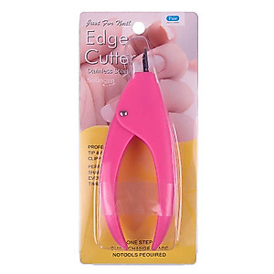MORGLES Nail Clippers for Acrylic Nails, Professional Acrylic Nail Clippers Fake Nail Cutters for Nail Tips for Nail Art Manicure, Pink