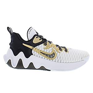 Nike Men's Giannis Immortality Athletic Basketball Shoes (White/Metallic Gold-Black, us_Footwear_Size_System, Adult, Men, Numeric, Medium, Numeric_14)