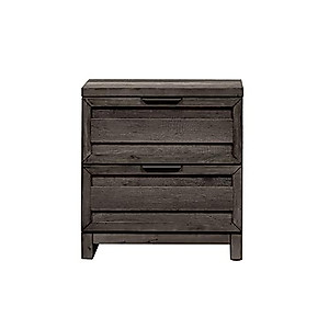 Liberty Furniture INDUSTRIES Tanners Creek Night Stand, Grey