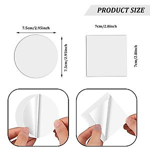 Outus 10 Pieces Pool Patch Repair Kit PVC Inflatable Pool Float Patches for Above Ground Pools Blow up Pool Liner Patch Kit for Pool Toy Inflatable Swimming Pool Products (Clear)